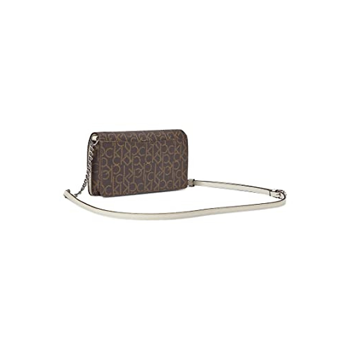 Calvin Klein Valentina Wallet On A String Brown/Khaki/White One Size