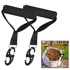 Shitailu 2PCS Leaf Trap Mover with Handles, Leaf Clean-Up Tools, Labor-Saving Without Hurting Hands Waste Trap Transport Tools, Capacity for Garden and Yard Waste