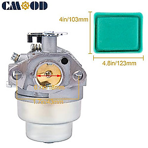 GCV160 Carburetor Compatible With Honda HRT216 GCV160A HRR216 HRS216 HRB216 HRZ216 GCV160LA GCV160LE GCV160LAO Carburetor Lawn Mower Pressure Washer Engine Replace 16100-Z0L-023 16100-Z0L-853