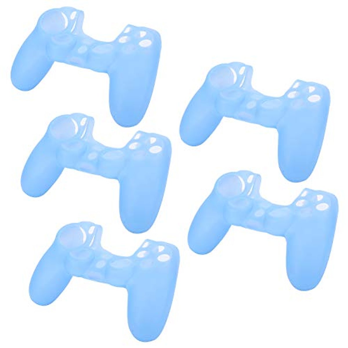 Protective Case Cover Soft Texture Non‑Slip for PS4 Game Machine(Blue)