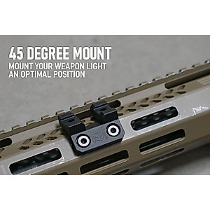 Monstrum Scout Light Mount Series | Compatible with Surefire M300/M600 Series/Streamlight Protac Series | M-LOK 45 Degree Offset