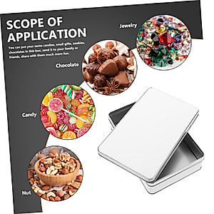 Box Sublimation Candy Tin Box Storage Box with Lid Cake Container Candy Containers Tin Pen Pencil Case Sublimation Metal Box Small Tin Box Tinplate Trinket Box Container