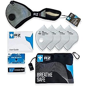 RZ Mask M2 Economy Pack, Extra Large, Black for Woodworking, Home Improvement, and DIY…