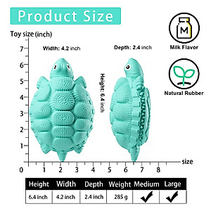 Sedioso Dog Chew Toys for Aggressive Chewers Large Breed, Tough Dental Chews Toy, Toothbrush Medium Dogs Teeth Cleaning(Lake Green), XJYG-2022