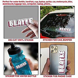 Custom Name Sticker Personalized Customize Name Colors Stickers Cute Die-Cut Waterproof Vinyl Sticker for Laptop Water Bottle Phone Case Cars Decor Decal Stuff Gifts for Her Him Boy Girl Adults Kid