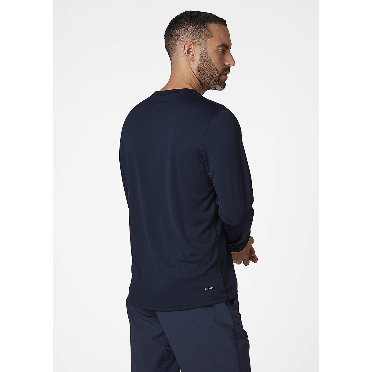 Helly-Hansen Mens HH Tech Crew Long Sleeve Shirt, 597 Navy, Medium