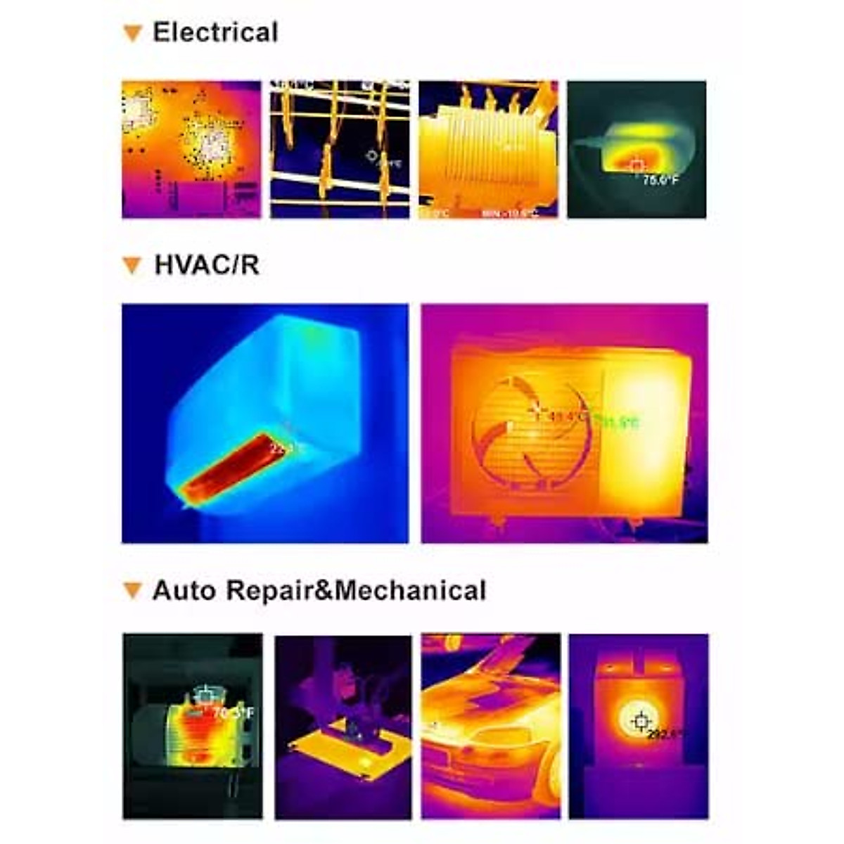HT-H8 IR InfraredThermalImager 3.5inch Full Angle TFT FloorTest