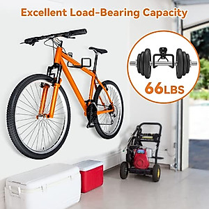 UPCERA 2PCS Metal Garden Hose Holder Wall Mount Heavy Duty Water Hose Hook Hanger Metal Tube Stand with 6 Screw, 6 Drywall Anchors for Outside Garden Yard Garage (2Pack - Black)