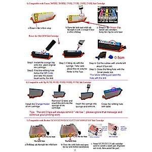 HEMEINY Empty Refillable Ink Cartridges Replacement for Canon PGI-250 CLI-251,Works with PIXMA MG5420 IP7220 MX722 MX922 MG5520 MG6420 MG5620 MG6620 MG5522 iX6820 Printer