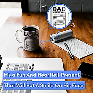 Dad Mug - White 11oz - Dad Gifts from Daughter - Best Dad Mug for the World's Best Dad - Ceramic Coffee Mug for Fathers - Dad Christmas Gift & Gifts for Dad - Coffee Mugs Funny - Best Dad