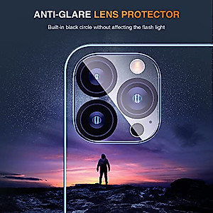 LK 2 Pack Privacy Screen Protector for iPhone 13 Pro Max/iPhone 14 Plus 6.7-inch, [Anti-Spy] 9H Tempered Glass Film, and 1 Pack Camera Lens Protector, Touch Sensitive, [Easy Frame Installation]