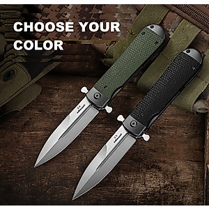 Firebird Knife GANZO Firebird Adimanti Samson-BR Pocket Folding Knife G10 Handle with Clip D2 Steel Blade Hunting Fishing Camping Outdoor EDC Knife (Brown)