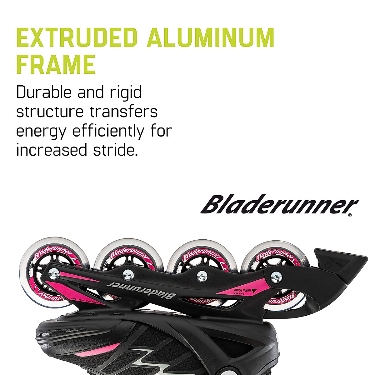 Bladerunner by Rollerblade Advantage Pro XT Women's Adult Fitness Inline Skate, Black/Pink, US 8