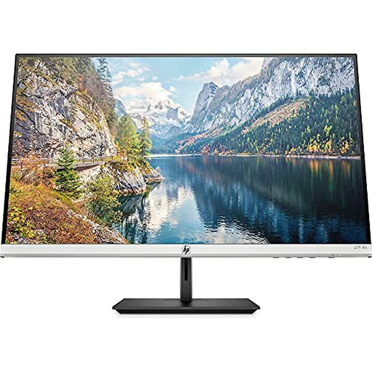 HP 27f Monitor 27” 4K UHD (3840 x 2160) 60Hz Refresh Rate IPS Panel 5ms GTG 16:9 300 nits Brightness Up to 1.07 Billion Colors AMD FreeSync Technology 178° Viewing Angle DisplayPort + HDMI Cable