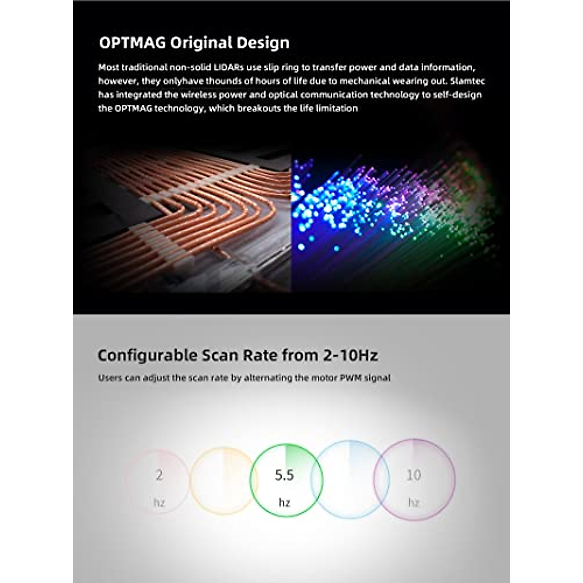 youyeetoo RPLIDAR A2M12 360 Degree Lidar Scanner 12Meter(39ft) Measuring Distance, 16000 Hz Sampling Frequency Compatible with A2 Previous SDK