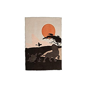Barefoot Dreams CozyChic The Lion King Throw, Blanket, Stone Multi-54” x 72”