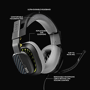 Logitech G29 Driving Force Racing Wheel and Pedals, Force Feedback, Real Leather + ASTRO A10 Gen 2 Wired Headset - For PS5, PS4, PC, Mac - Black