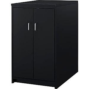 Summit Appliance CWSUITE85G 85" Wide Casework Suite with Beverage Center and Microwave, ADA Height; Trash Receptacle Included; 2.7 cu.ft. Beverage Center; Leveling Legs; Black