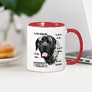 CafePress Mastiff(Brindle) FAQ Mug Ceramic Coffee Mug, Tea Cup 11 oz