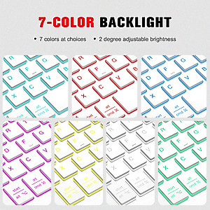 FINTIE Keyboard Case for iPad Mini (A17 Pro) 7th Generation 2024 / iPad Mini 6th Gen 8.3 Inch, Soft TPU Back Cover with Magnetically Detachable Wireless Bluetooth Keyboard, Backlight/Lilac Purple