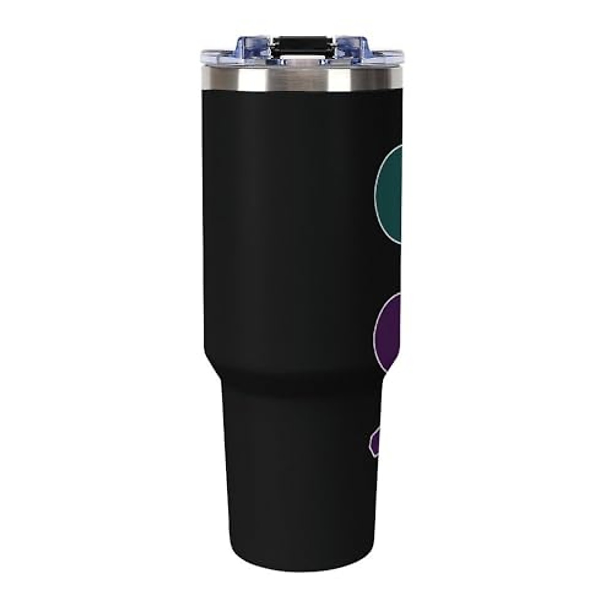 Semicolon Suicide Prevention 40 Oz Tumbler Insulated Stainless Steel Water Bottle Travel Mug Car Cup with Handle And Straw