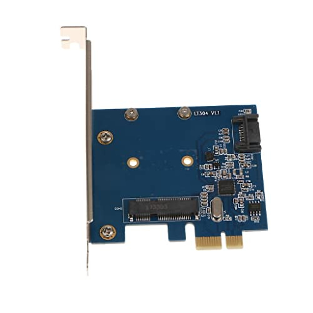 balikha High Combo Card Adapter 6Mbps PCI E to MSATA 3.0 SSD & SATA3.0