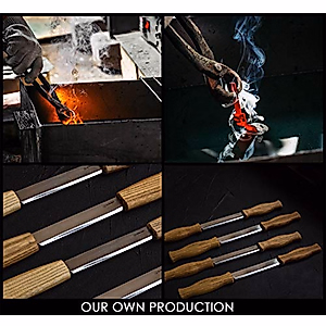 BeaverCraft DK2s Draw Knife with Leather Sheath Woodworking Tool 4.3" Drawknife Wood Carving Tools Wood Draw Knife Woodworking Whittling Tools