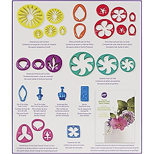 Wilton Gum Paste Outs Piece 28 PC GP Flowers Cut Out Set