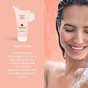 Vegan Brown Sugar Body Scrub: Moisturizing Exfoliator for Dry Skin - Women's Body Care - Made with Hawaiian Raw Cane Sugar and Kukui Oil - Made in the USA - 150g