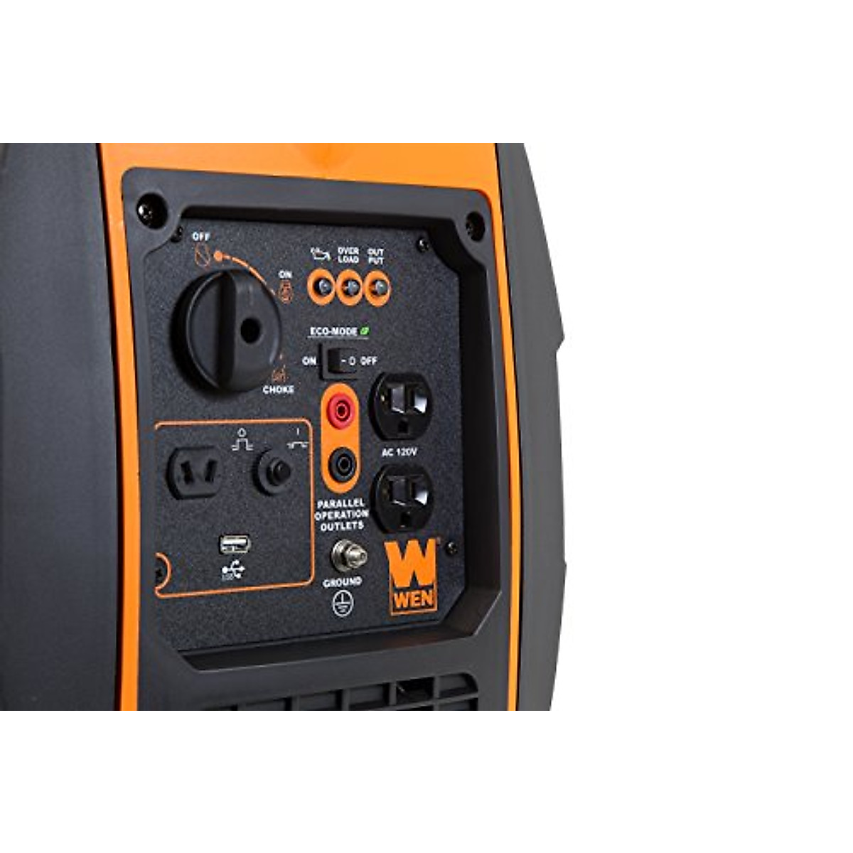 WEN 56200i 2000-Watt Gas Powered Portable Inverter Generator, CARB Compliant,Black & Orange