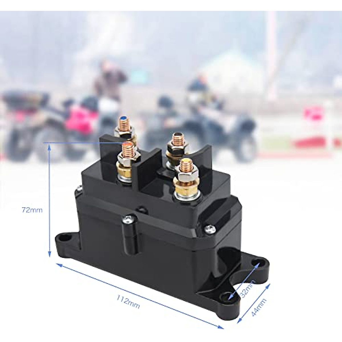 Winch Solenoid 12V Winch Solenoid Relay Contactor for ATV UTV 3000-5000lbs 4WD 4x4 Winches Winch Replace Number 63070 62135 74900 2875714 70715