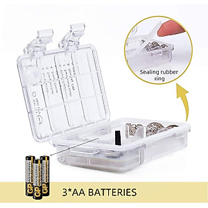 Led Fairy Lights Battery Operated, 33FT 100LED Warm White Battery Powered Copper Wire Starry String Lights for Christmas, Parties, Wedding, Bedroom, Patio, Indoor, Home Decoration