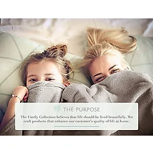 THE FIREFLY COLLECTION Ultra Plush Throw Blanket, 50 x 70 Inches, Linen Tan – Use as Your Couch Throw Blanket or Comfy Chair Blanket Throw – A Perfect Fluffy Blanket for Home and Travel