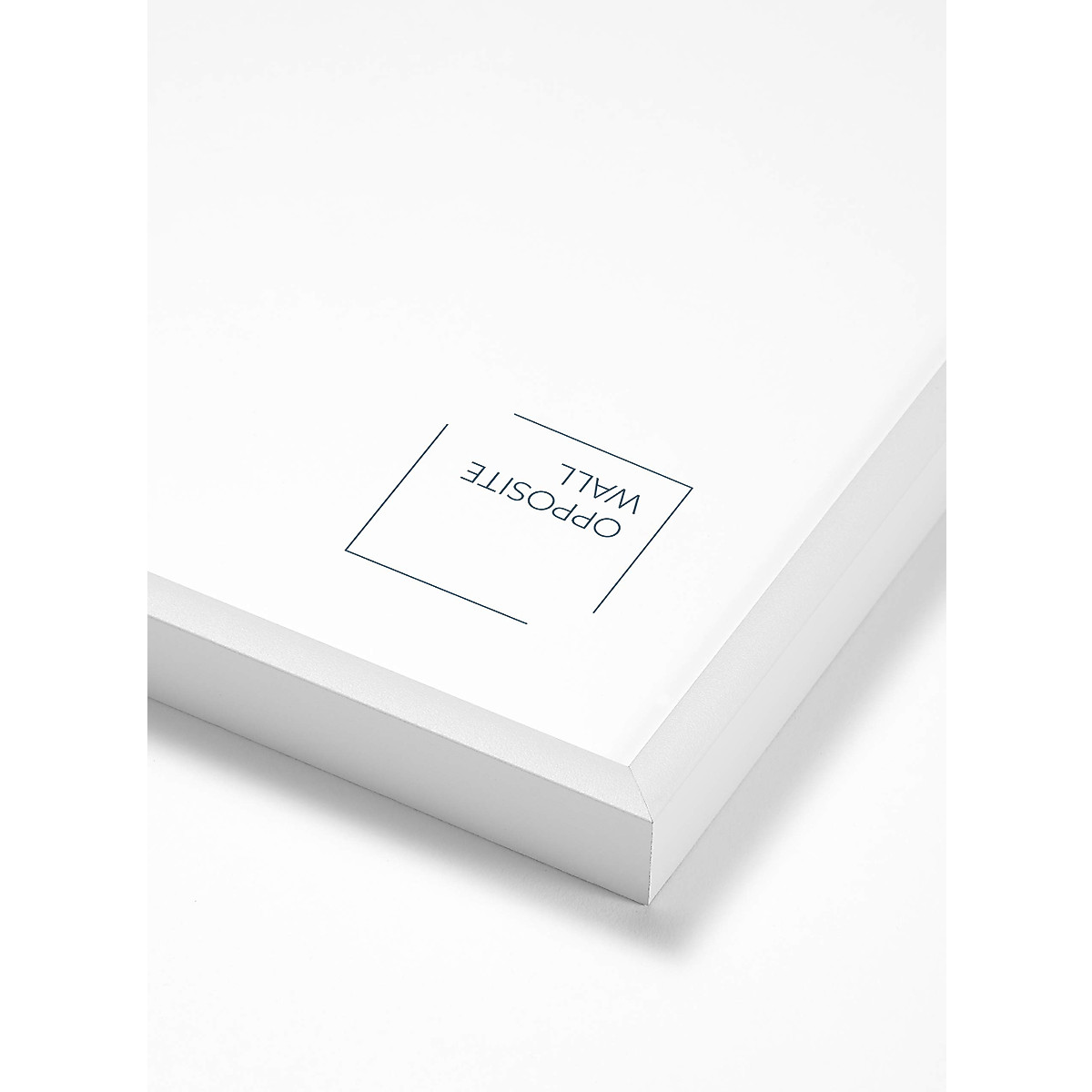 Opposite Wall Aluminium Metal Picture Frame, 16x20 in. | 41x51 cm White Sleek Matte, Lightweight, Shatterproof and Durable, Perfectly Crafted for Picture, Poster, Photo and Collage Displays