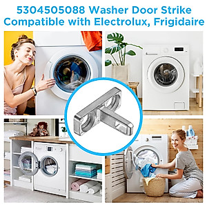 5304505088 Washer Door Latch for Electrolux Frigidaire Washer Parts & Accessories, 5304505088 Washer Door Strike Replacement 4452319,PS11766033,AP6031188 (2 Pack)
