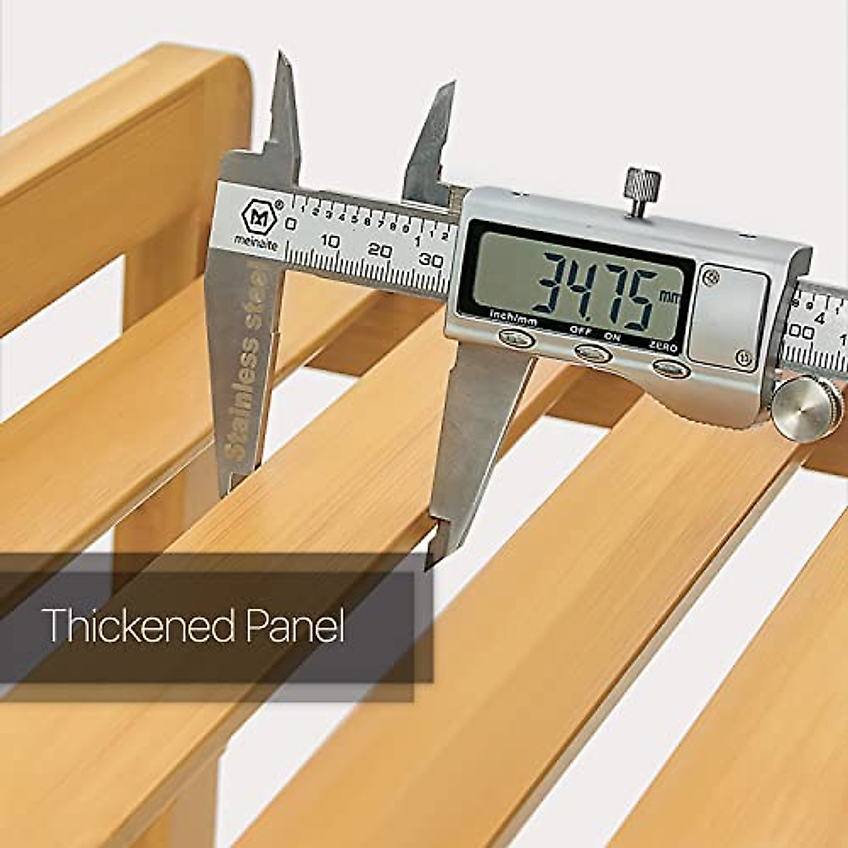 MoNiBloom Bamboo Bookcase 4 Tier Corner Standing Storage Bookshelf Kids Open Shelf Organizer Display Rack Table for Bathroom Bedroom Office, Natural