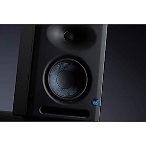 Pair of PreSonus Eris E5 XT 5 inch Powered Studio Monitor 5" Powered Studio Monitor with Woven Composite LF Driver, 1" Silk-Dome HF Driver with Gravity Phone Holder and Pair EMB 1/4 Cable Bundle