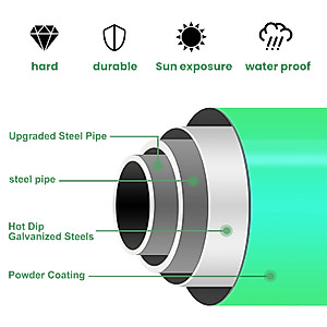SMkidsport Dome Climber with Canopy, 10 FT Climbing Dome for Kids,1000 LBS Capacity, Rust and UV Resistant Steel, Be Applicable Garden, Backyard, Playground and More Indoor/Outdoor Places (Green)