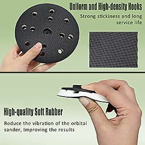 492280 ETS 125 Eq Jetstream Sanding Pad Replacement, Soft, 125mm (5 in) 8 Hole Fit for Festool ETS/ES 125, Pro 5 ltd Random Orbit Finish Sanders