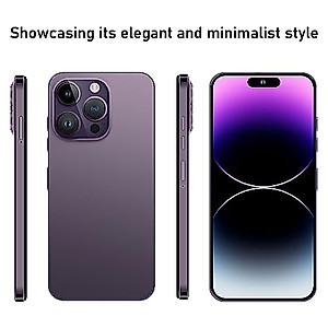 WV LeisureMaster A14pro Max Unlocked Phone, 6+256GB Android 13.0 Smartphone, 6.82-inch HD Screen, Dual SIM, Dual Standby, 6000 mAh Battery, 64MP Camera, 2796 * 1290 Resolution 5g Phone（Purple）