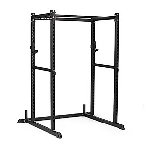 Titan Fitness T-2 Series Short 71" Power Rack, 850 LB Rackable Capacity, Skinny Pull Up Bar, Pin and Pipe Safeties, Standard J-Hooks, All In One Home Garage Gym for Weightlifting and Strength Training