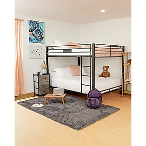 Ophanie Machine Washable 5x8 Rugs for Living Room,Grey Fluffy Carpet Large Fuzzy Plush Shag Comfy Soft, Non-Slip Indoor Floor Carpet,for Kids Boys Girls, Room,Bedroom,Playroom, Home Decor Aesthetic