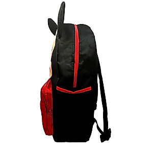 Disney Personalized Backpack - Mickey Mouse Backpack for Kids - Officially Licensed - Mickey Mouse Ears and Face (Personalized Mickey Mouse)