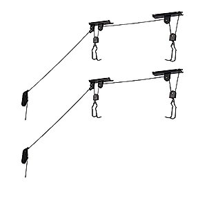 RAD Sportz Bicycle Hoist 2-Pack Quality Garage Storage Bike Lift with 100 lb Capacity Even Works as Ladder Lift Premium Quality