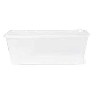Life Story SHBS 5.5 Quart Rectangular Clear Plastic Protective Storage Shoe Box (12 Pack)