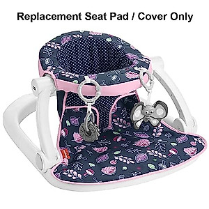 Replacement Part for Fisher-Price Sit-Me-Up Baby Seat - GVG57 ~ Replacement Seat Pad/Cover ~ Purple, Blue and Pink Fun Print