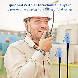 Softvox Silicone Ear Plugs for Sleeping Noise Reduction, 3 Pairs Reusable Earplugs Sound Blocking, Snoring Noise Cancelling Ear Plugs for Side Sleeper Study Travel Working -32dB Hearing Protection