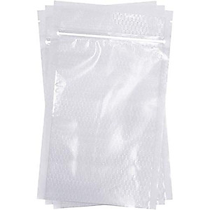 Vac Sealer Bags, 8" x 12" (Quart) Zipper Seal, 50 count