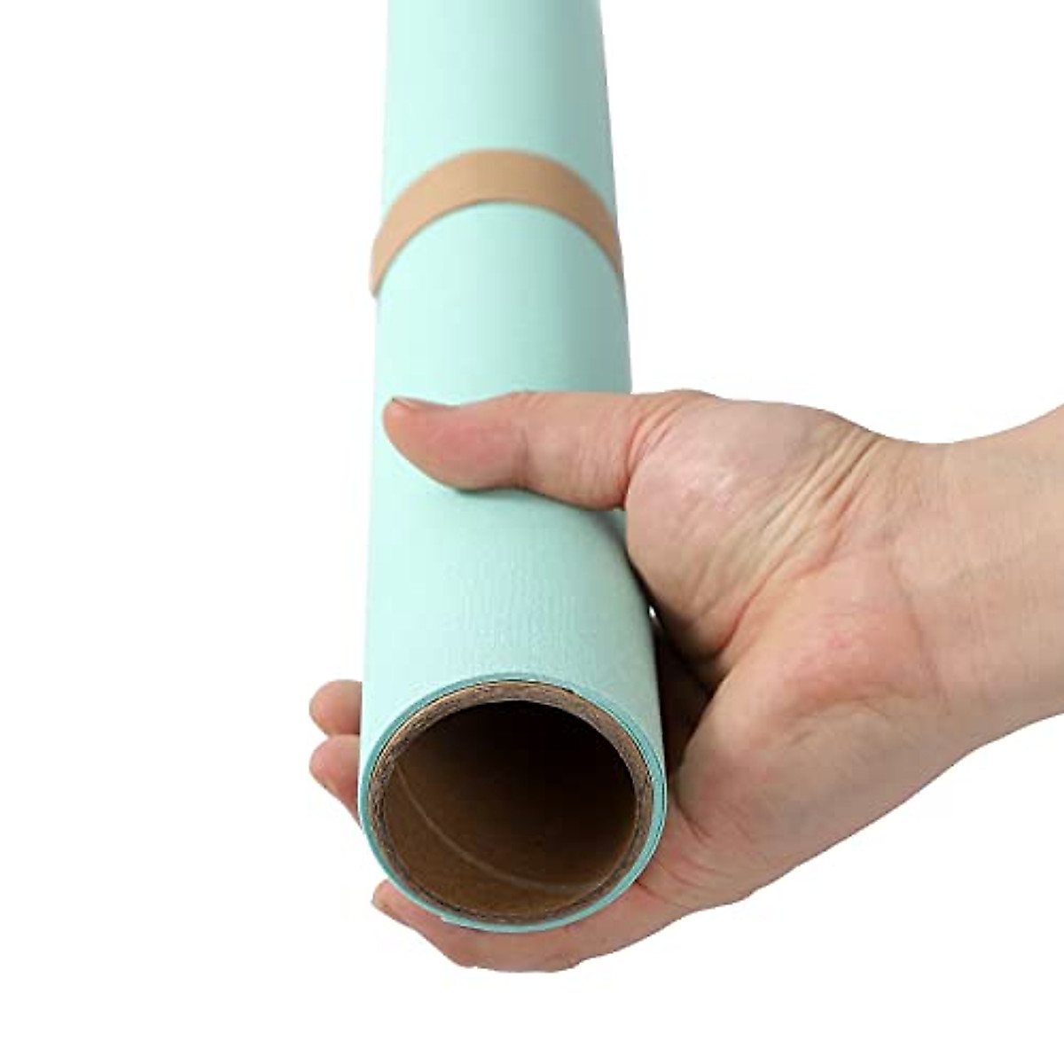 Wooqu Book Cloth, Fabric Surface and Paper Backed, Durable, Strong, 17x29”, for Book Binding, Mint Green