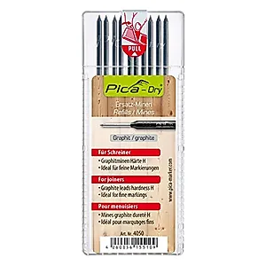 Pica Dry – Pack of 10 Graphite H Leads (with Blister Pack)
